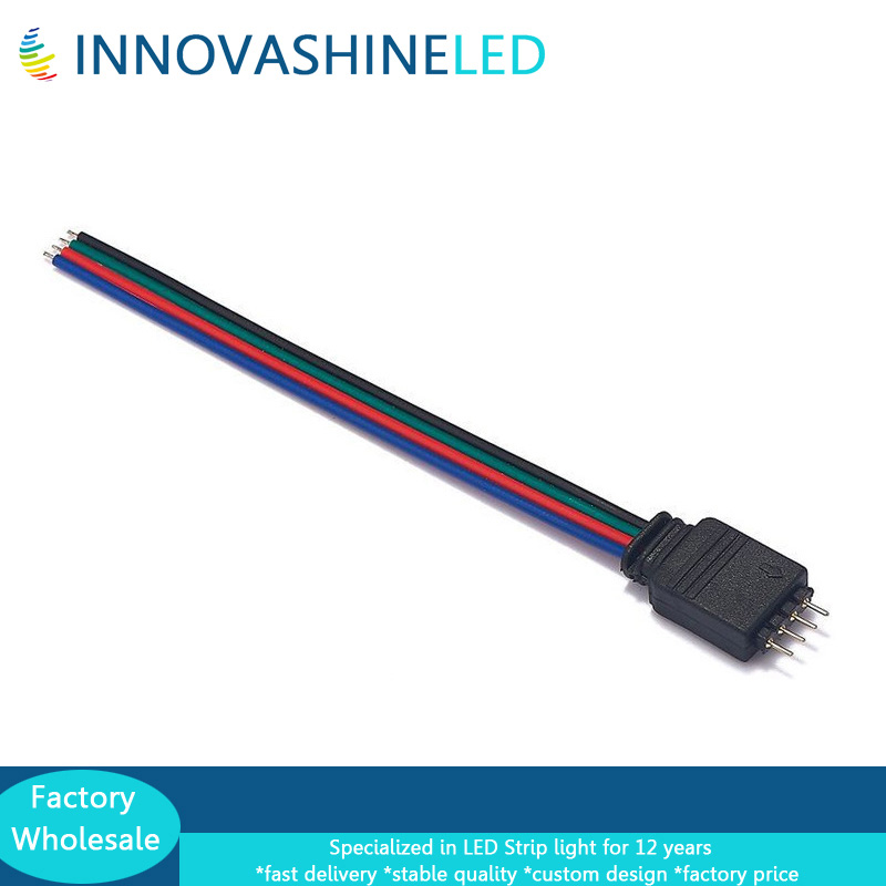 4pin led rgb female connector male female plug header end connectors ...