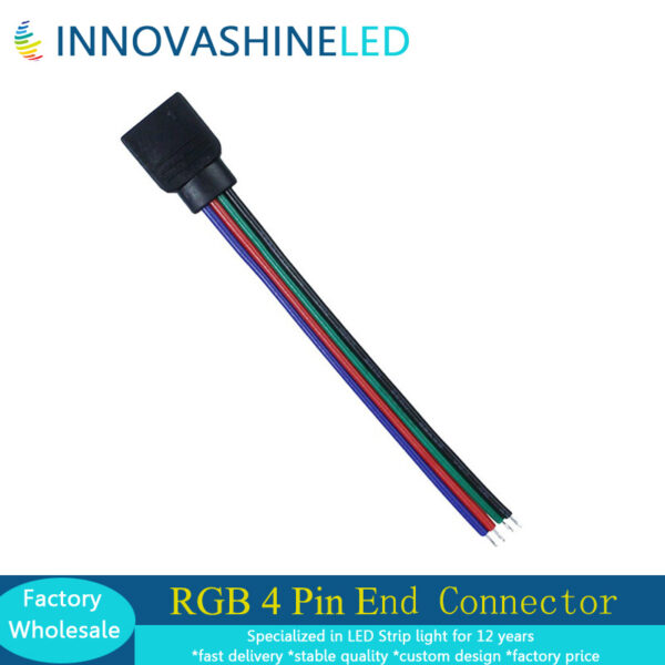 4pin led rgb female connector male female plug header end connectors ...
